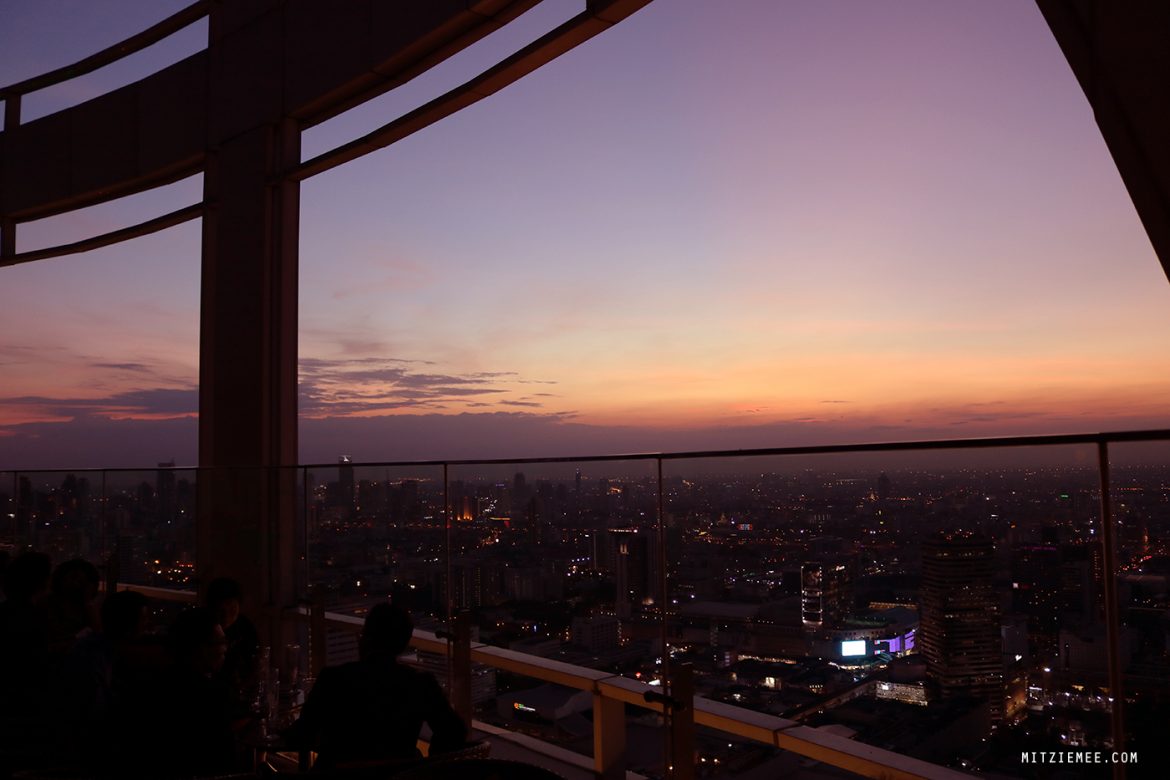 Sundowners at Red Sky Rooftop Bar - Bangkok Blog - Mitzie Mee