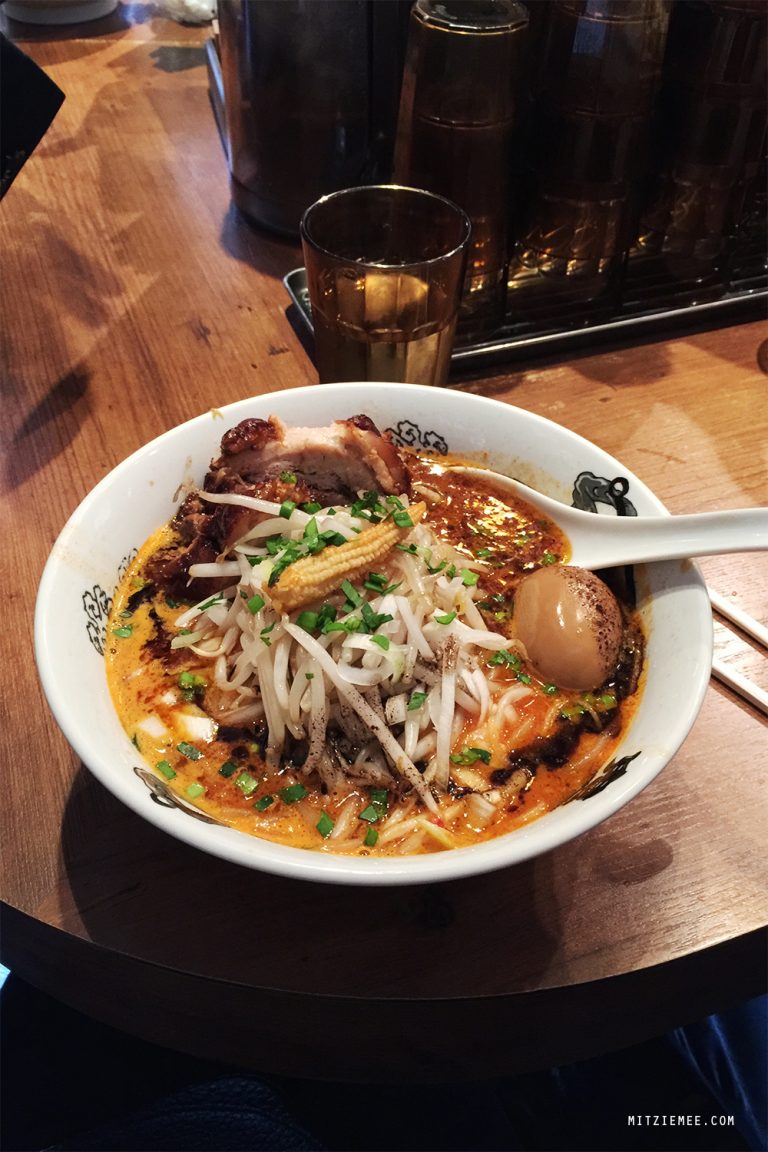Spicy miso ramen at Kikanbo - Probably the best in Tokyo - Mitzie Mee