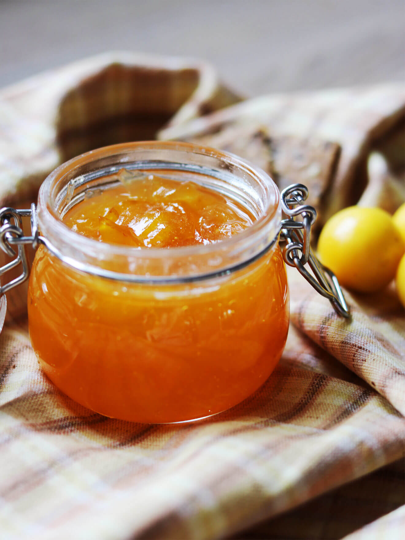 Yellow Cherry Plum Jam - Easy Recipe - Mitzie Mee