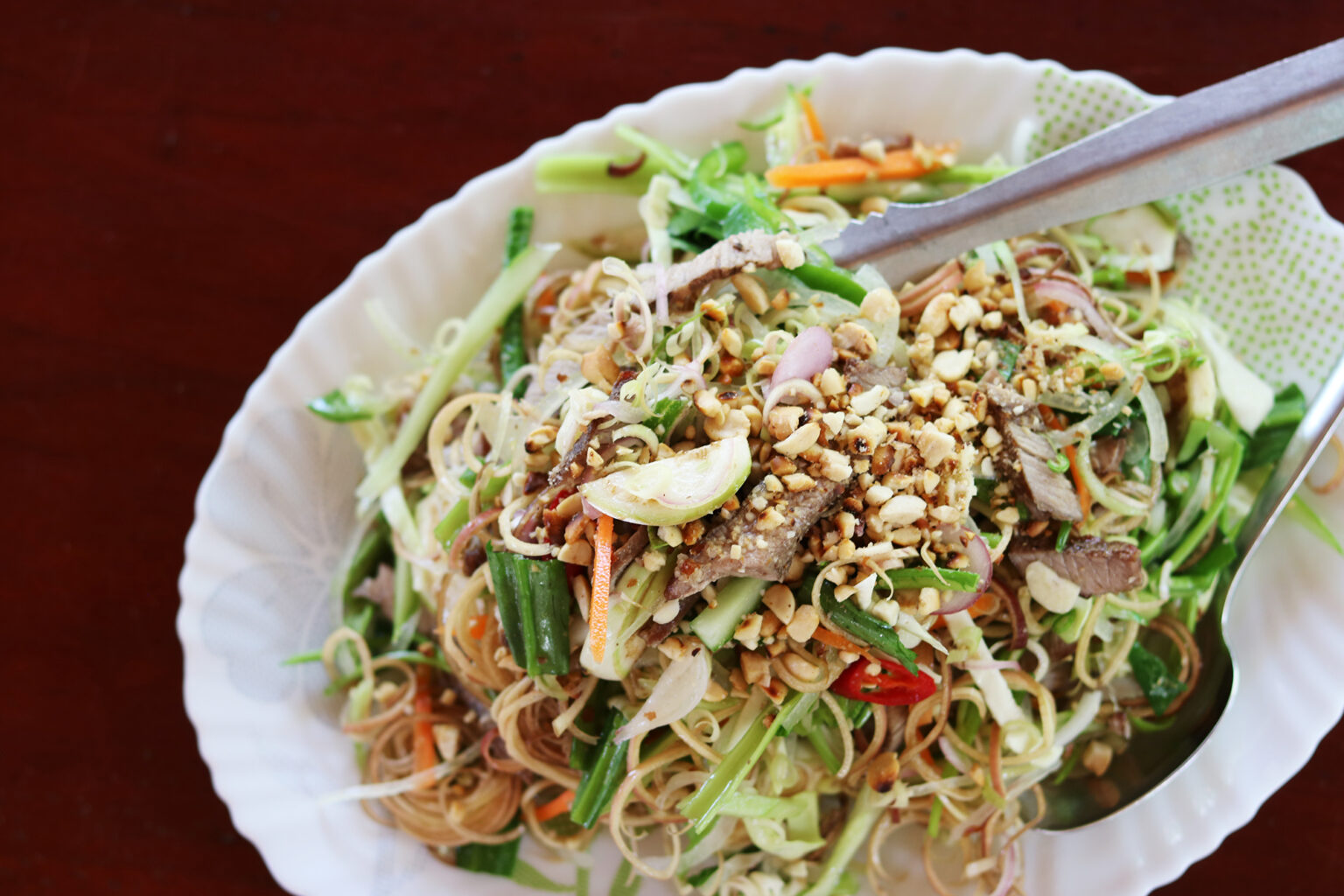 Recipe: Cambodian Beef Salad with Banana Flower - Mitzie Mee