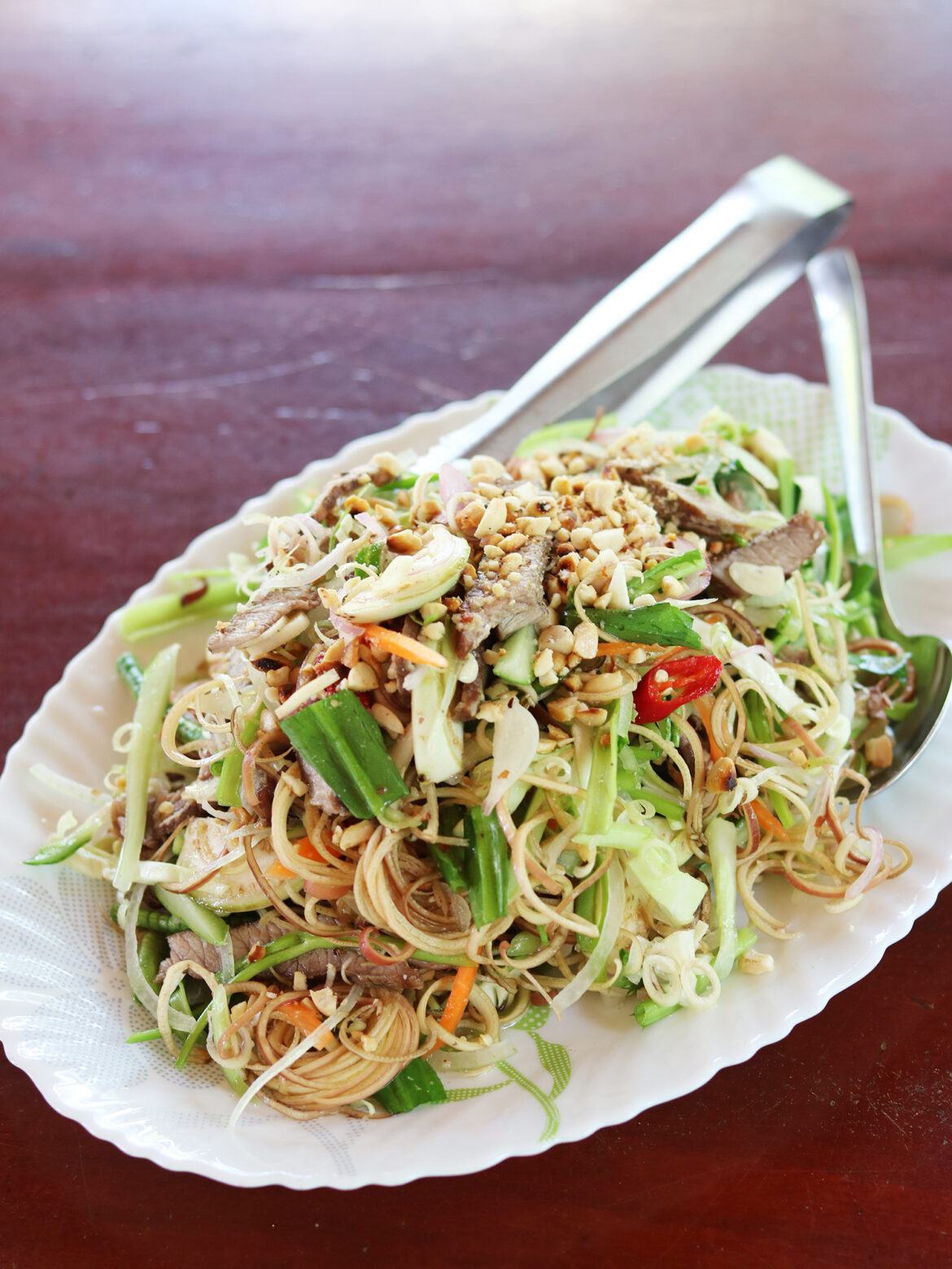 Recipe: Cambodian Beef Salad with Banana Flower - Mitzie Mee