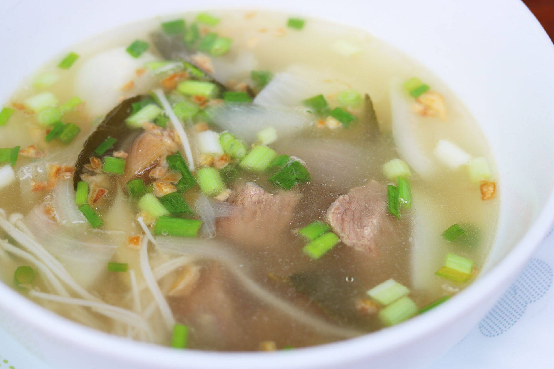 Recipe: Cambodian Pickled Lime Soup With Beef (Ngam Ngov Sach Ko) - Mitzie Mee