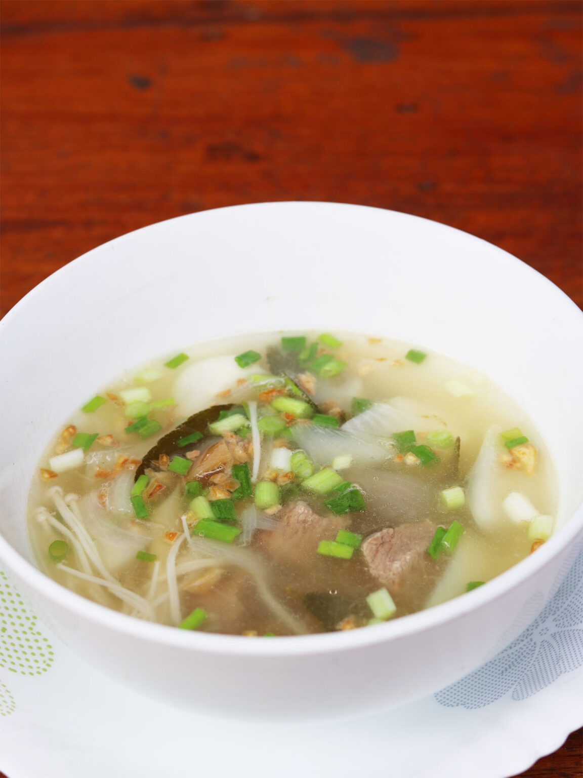 Cambodian Pickled Lime Soup With Beef (Ngam Ngov Sach Ko) Recipe - Mitzie Mee