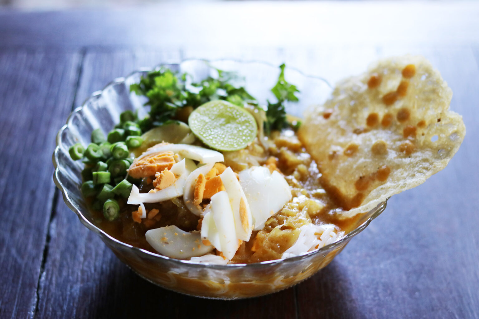 Mohinga - Vegetarian Recipe from Tea Garden in Mae Sot - Myanmar Food