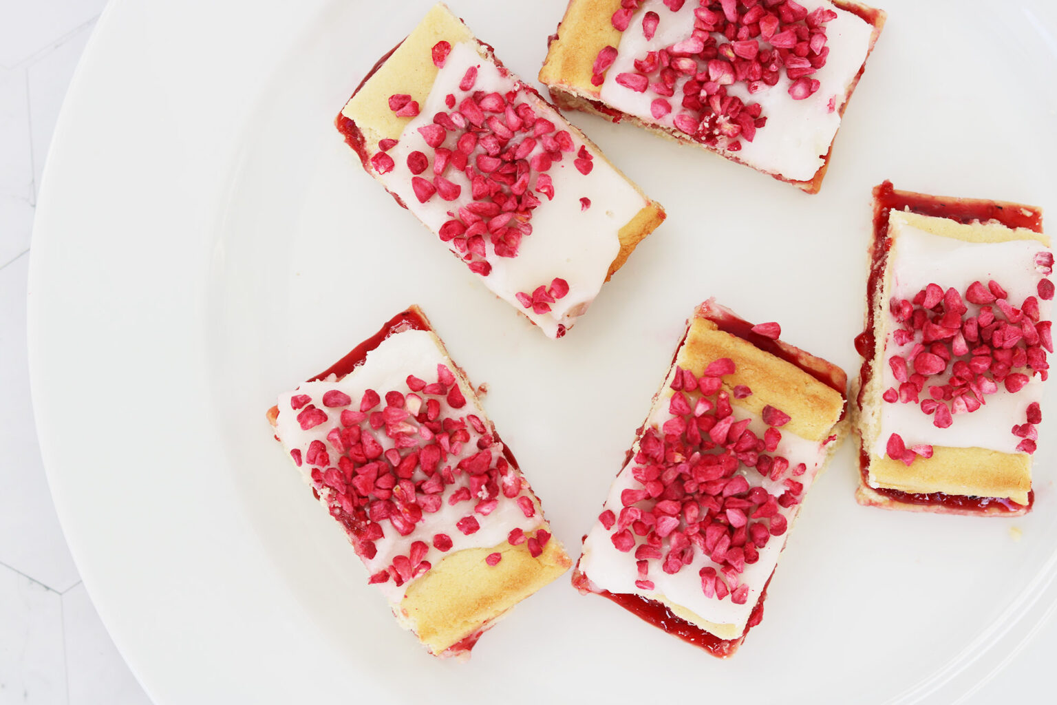 Recipe: Danish Hindbærsnitter (raspberry slices) - Mitzie Mee