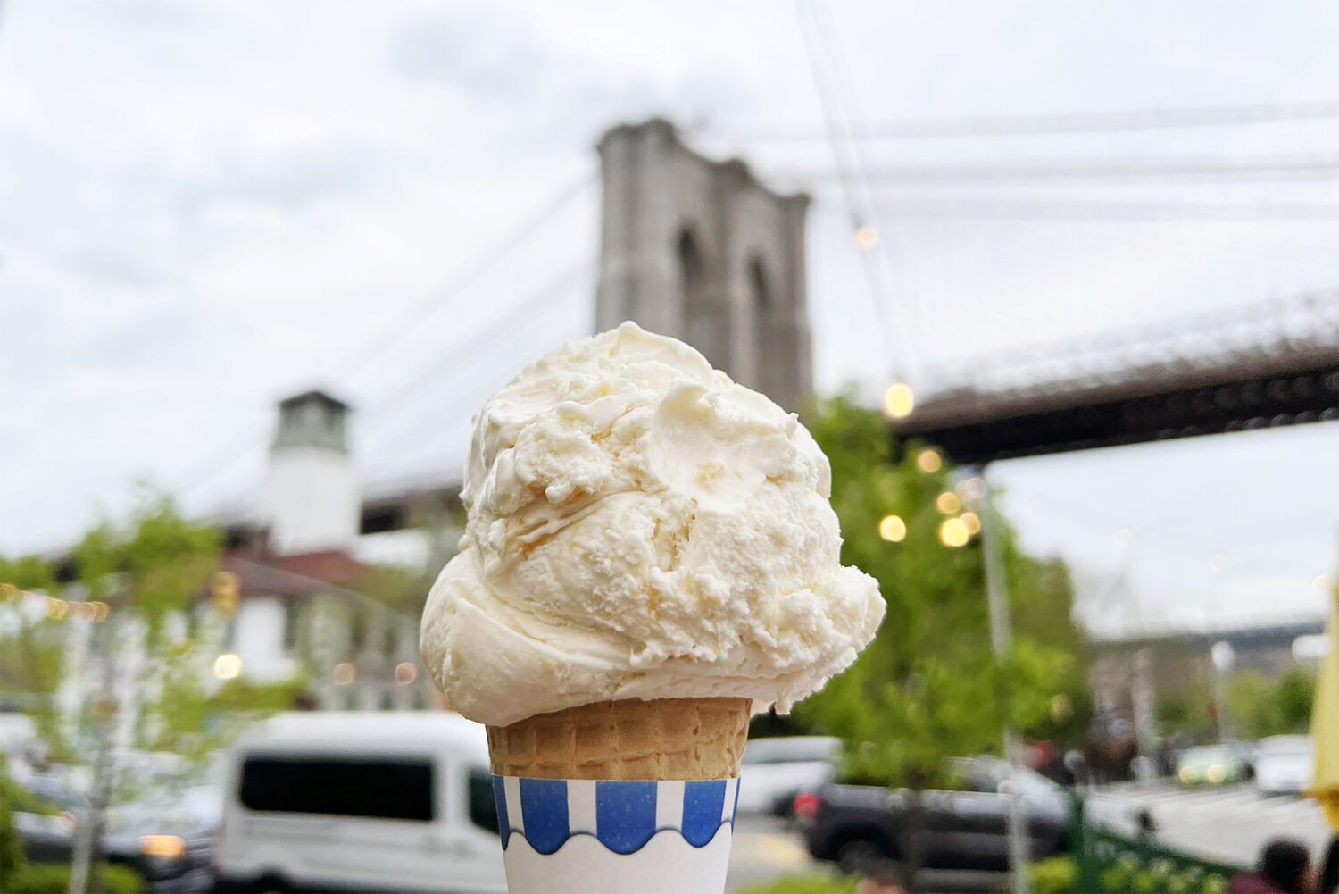 Peaches & Cream at Brooklyn Ice Cream Factory - New York City